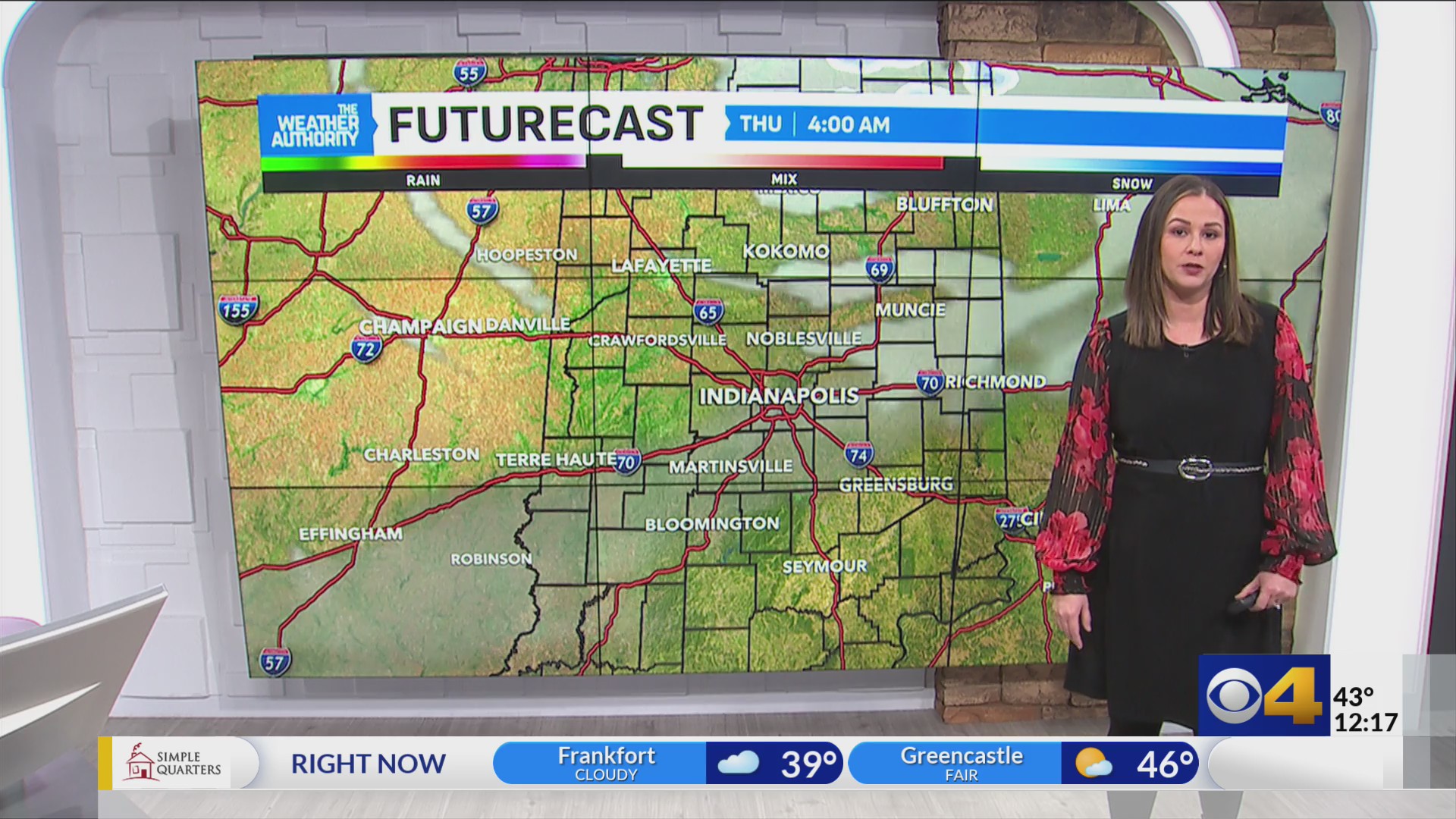 Jan. 21, 2026 12:15 p.m. forecast – Fox 59