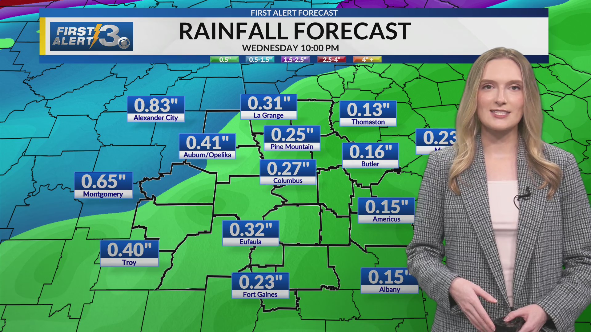 Columbus, Ga Forecast Saturday PM (11/22/25) – Kaylee Barbee – WRBL