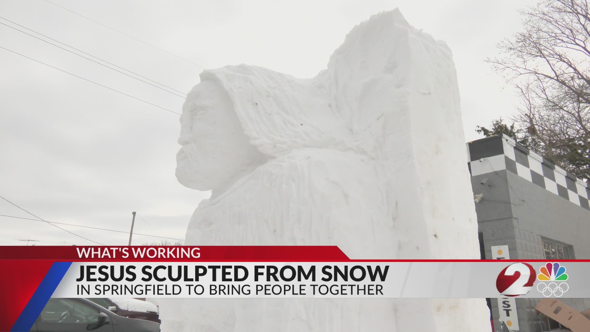‘Snow Jesus’ sculpture serving joy in Springfield – who13.com