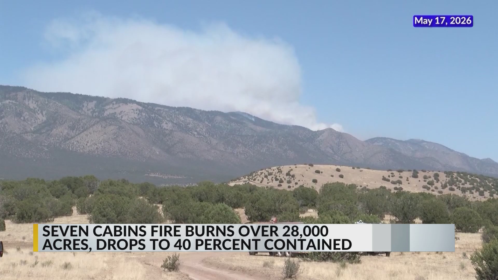 Crews start to make containment progress on 28,000+ acre Seven Cabins ...