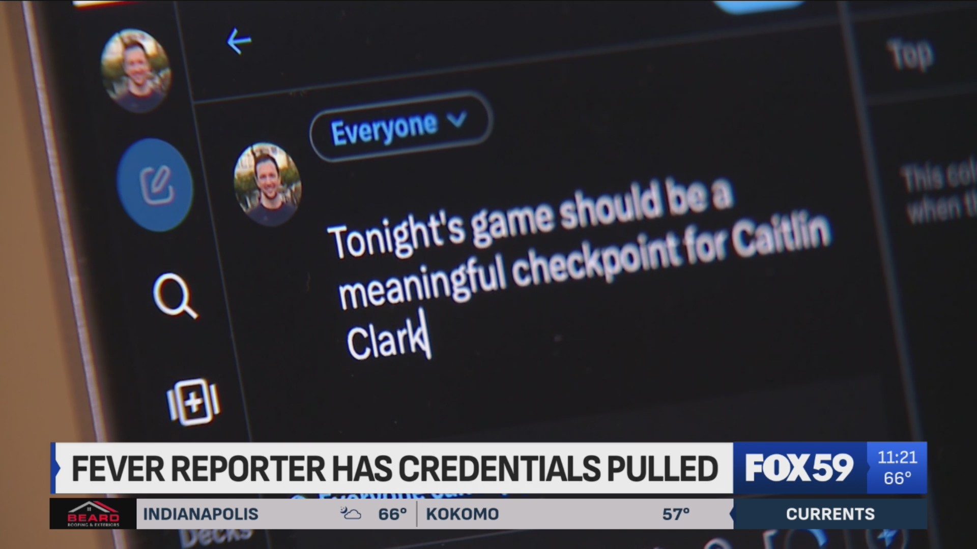 Longtime Fever beat reporter has credentials revoked – Fox 59