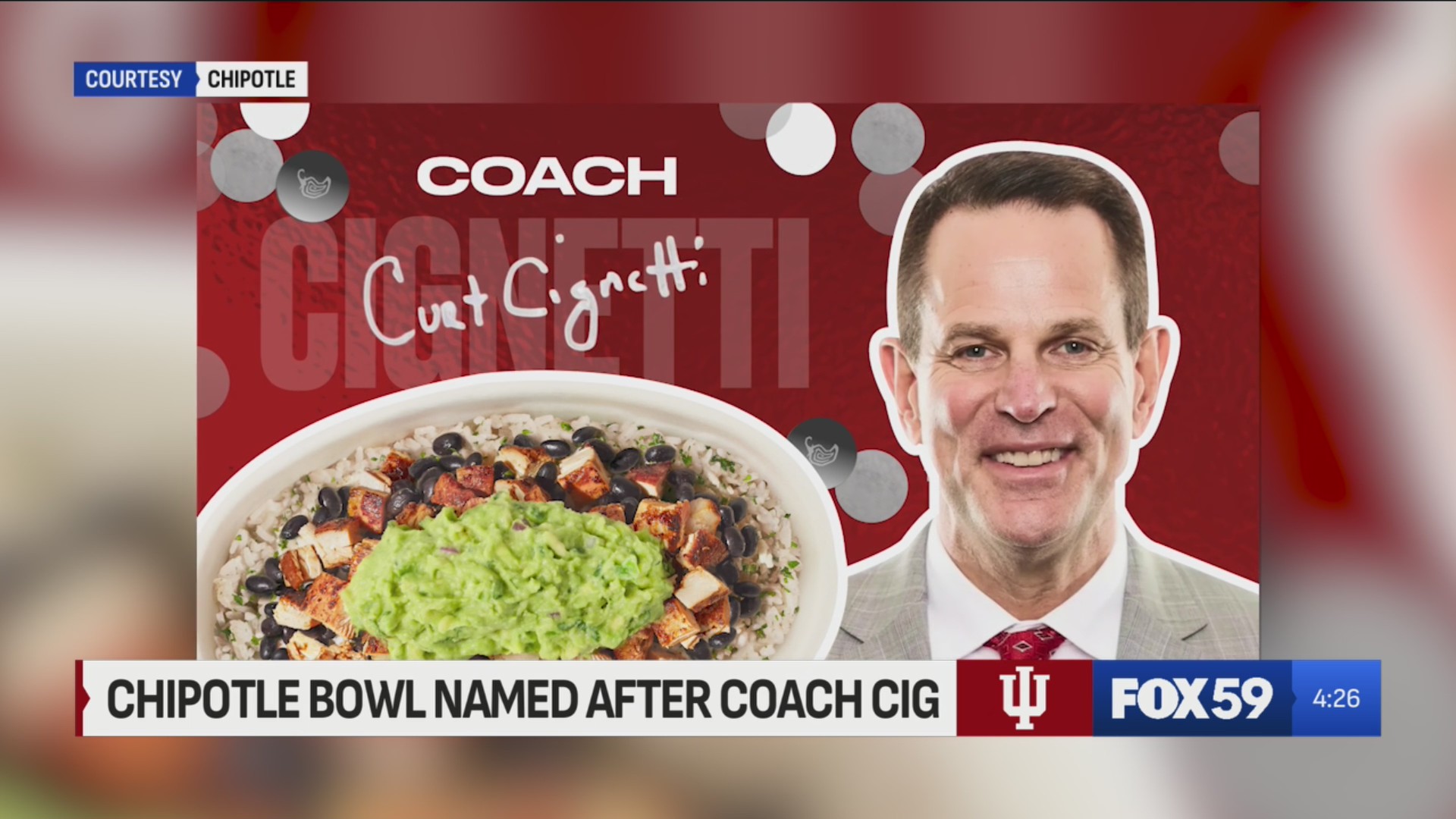 Coach Cignetti gets more honors, new bowl named after him at Chipotle ...