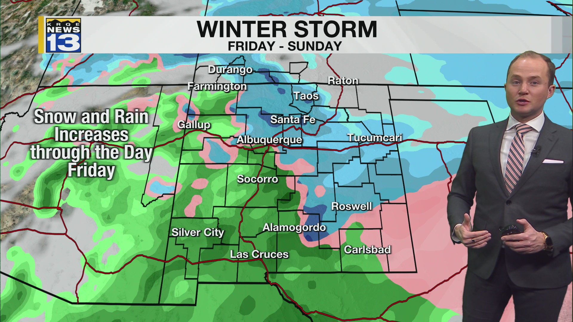 Winter storm likely Friday through Sunday across parts of New Mexico ...