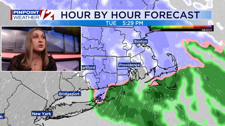 WPRI 12 Weather Now 12/22/25: Cold/Blustery Monday; Snow Showers ...