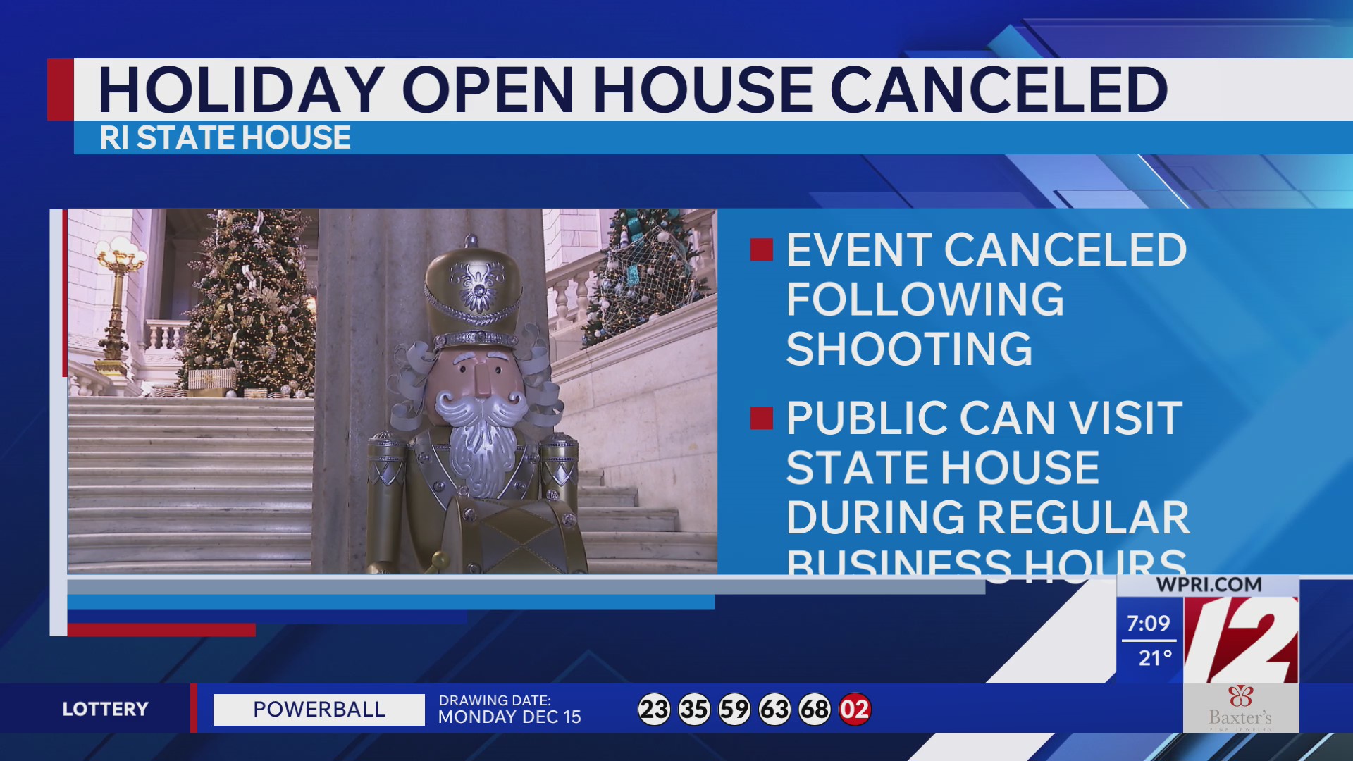RI State House holiday open house has been canceled – WPRI.com