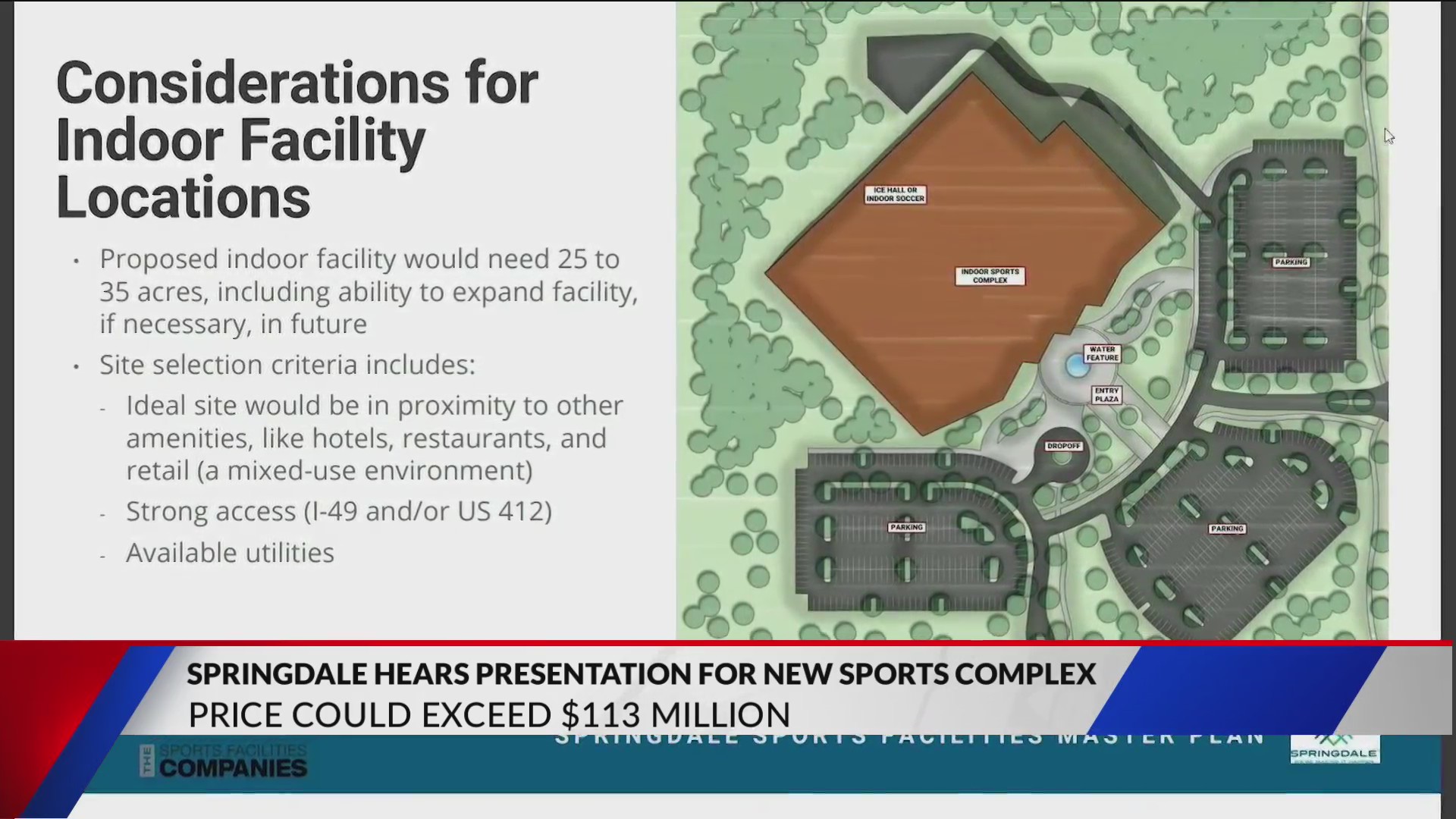 Springdale City Council hears presentation for new sports complex ...