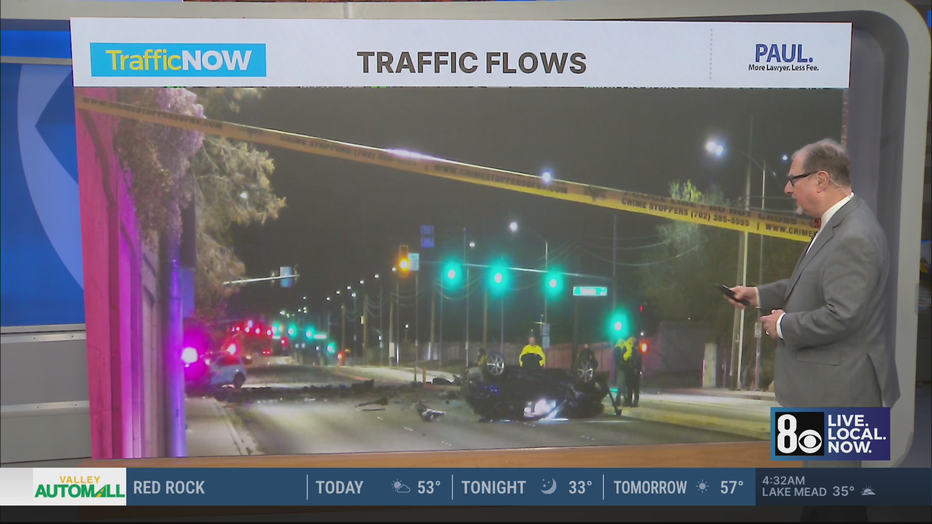 Vehicle rollover kills 1 person near Spring Valley High School – KLAS