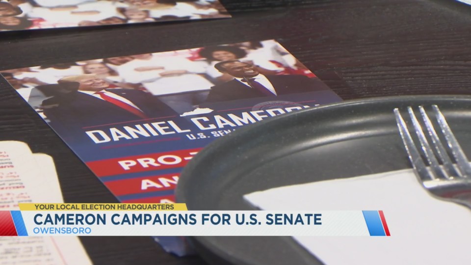 Daniel Cameron campaigns for U.S. senate in Owensboro – Eyewitness News ...
