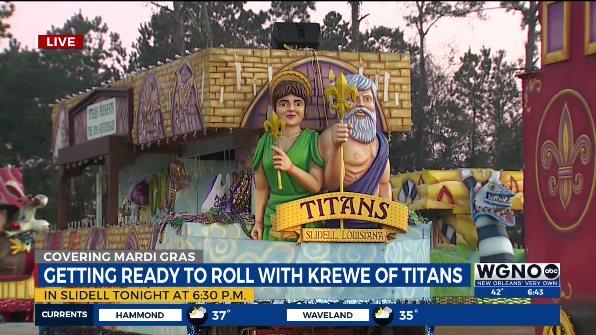 Throw me something Krewe of Titans in Slidell at 6:30 pm Friday – WGNO