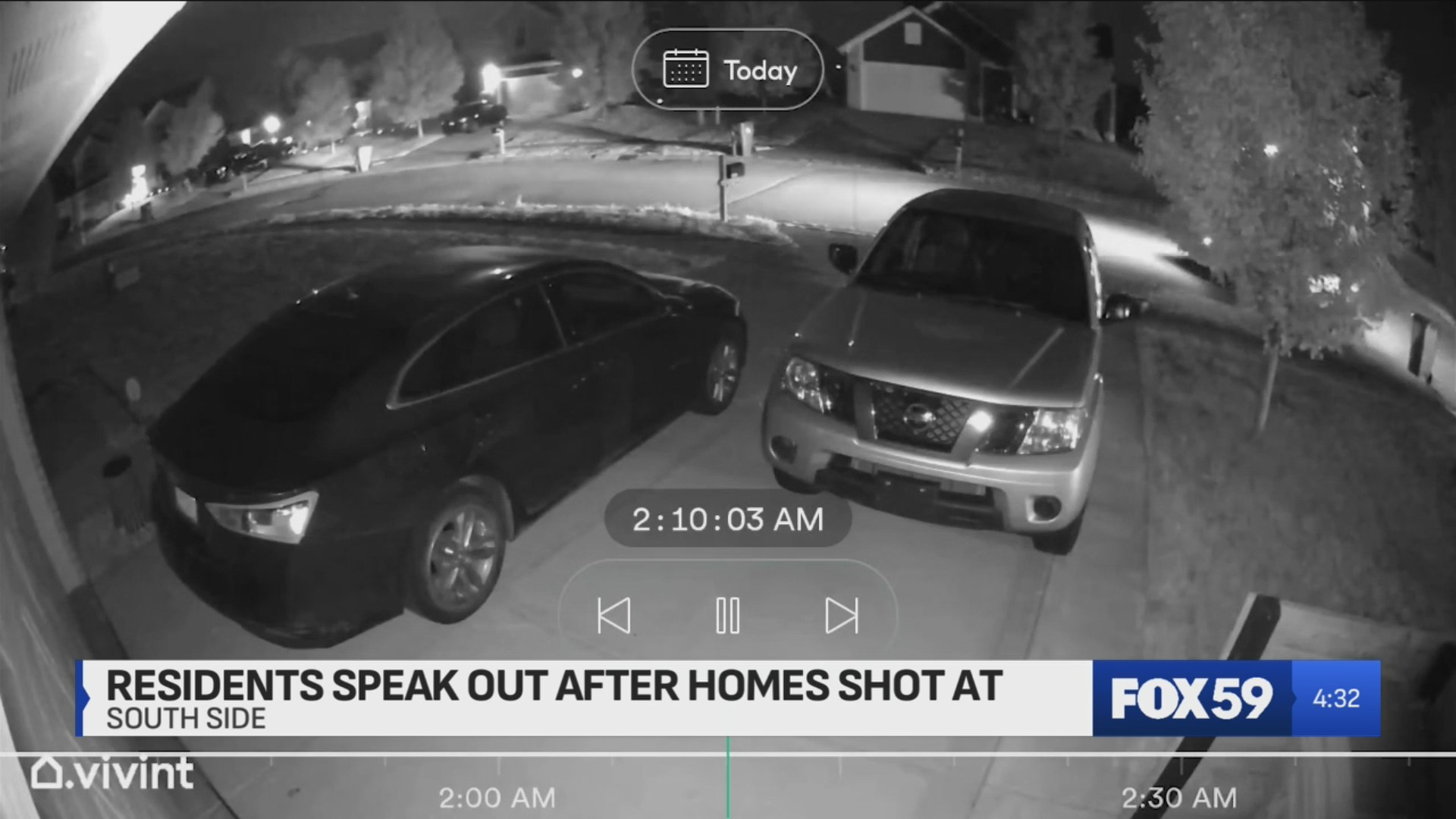 Video captures south Indy home coming under gunfire twice in less than ...