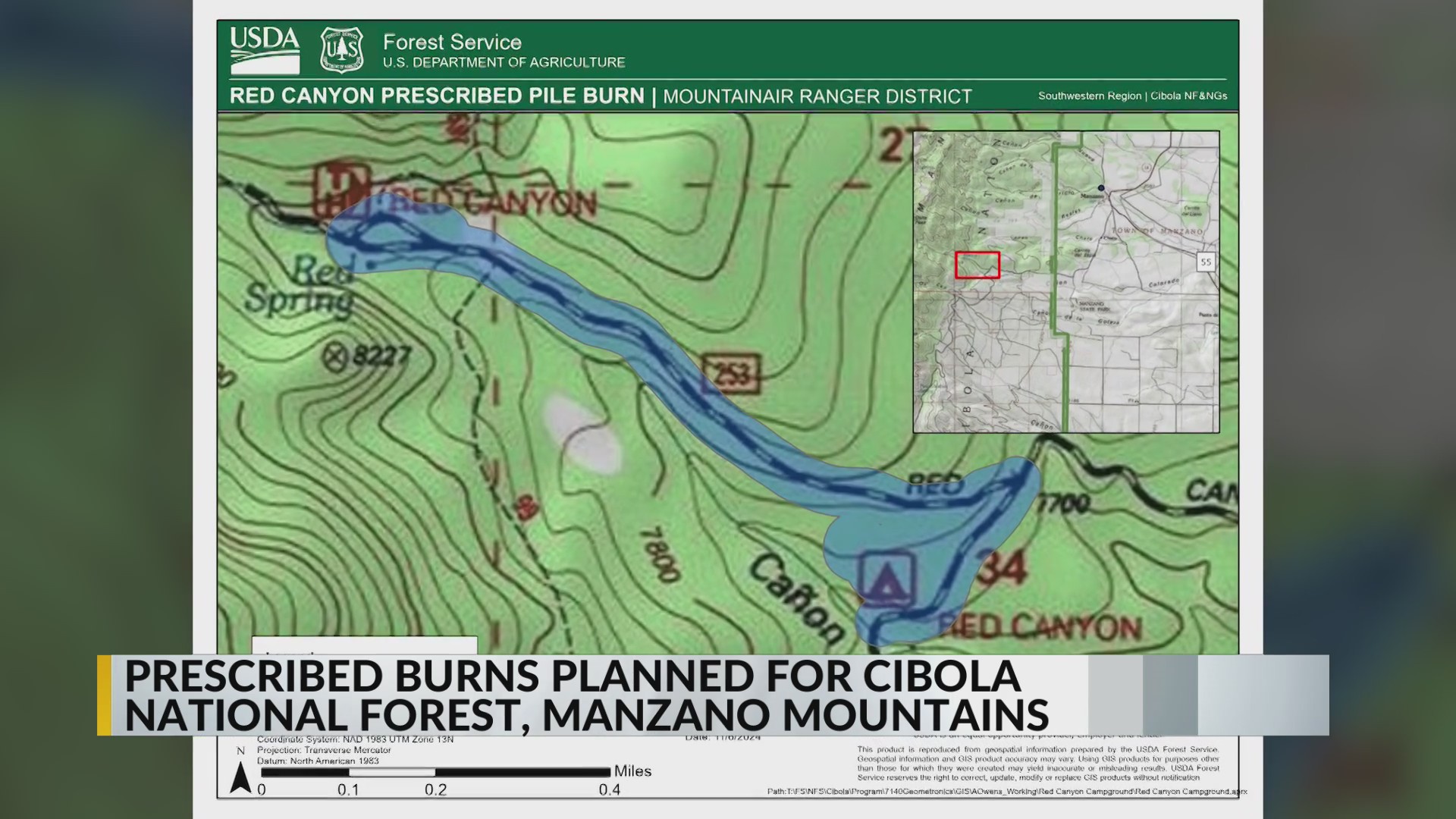 Prescribed burns planned for Cibola National Forest, Manzano Mountains ...