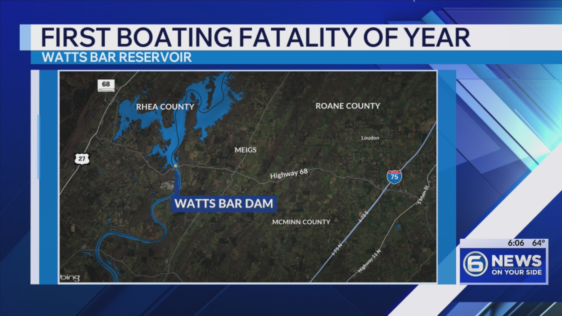 TWRA: Watts Bar Reservoir drowning is 1st boating-related fatality of ...