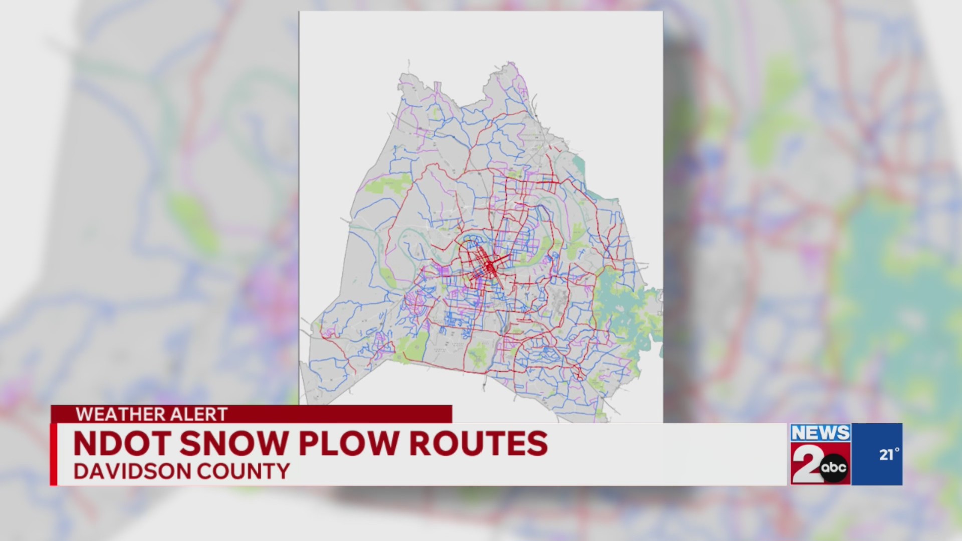 NDOT snow plow routes – WKRN News 2