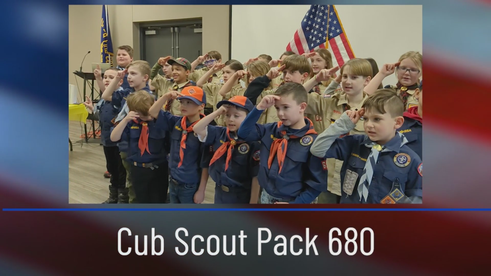 Cub Scout Pack 680 gives us our daily Pledge of Allegiance! – NEWS10 ABC