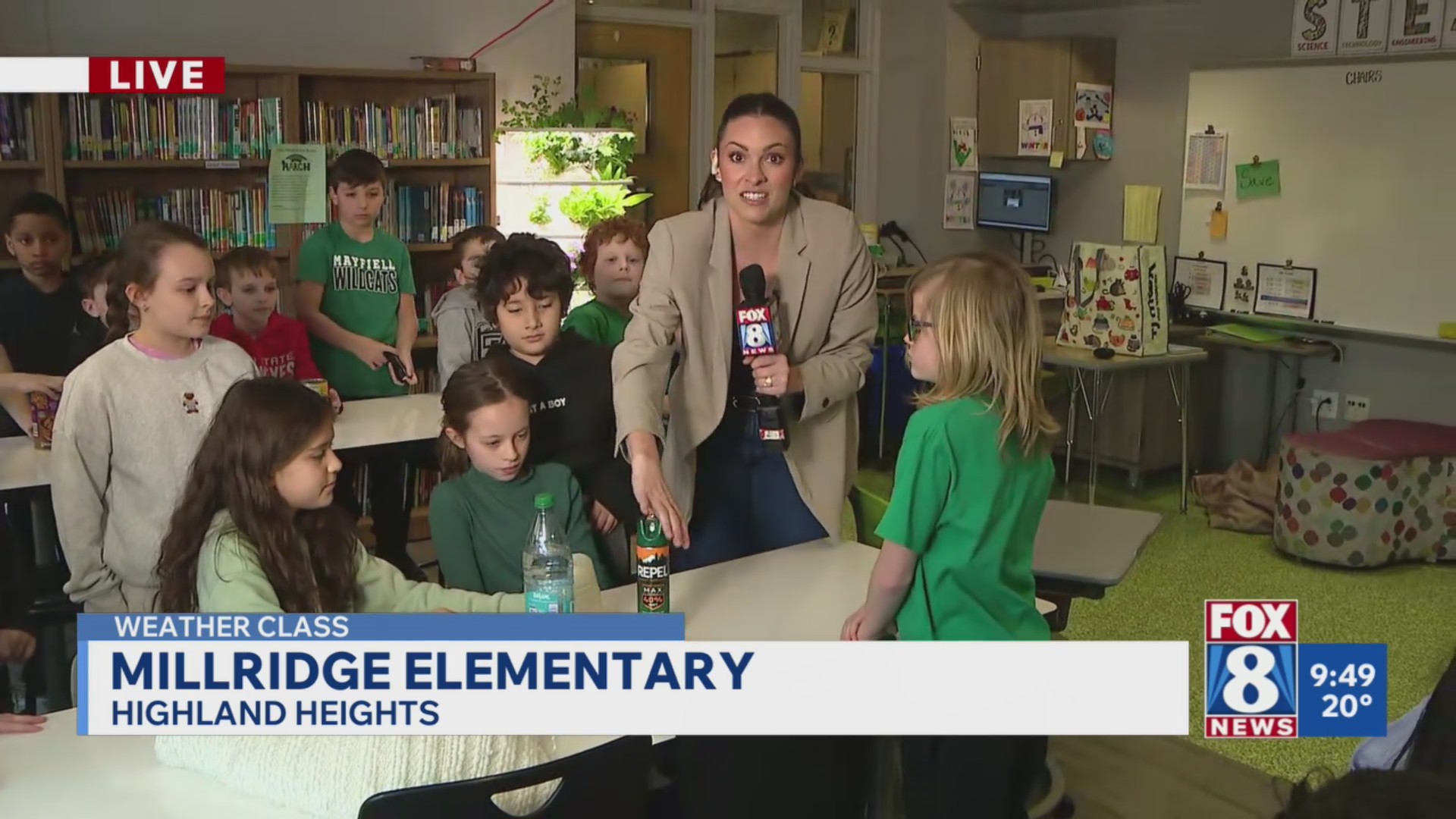 Weather Class – Millridge Elementary – Fox 8 Cleveland WJW