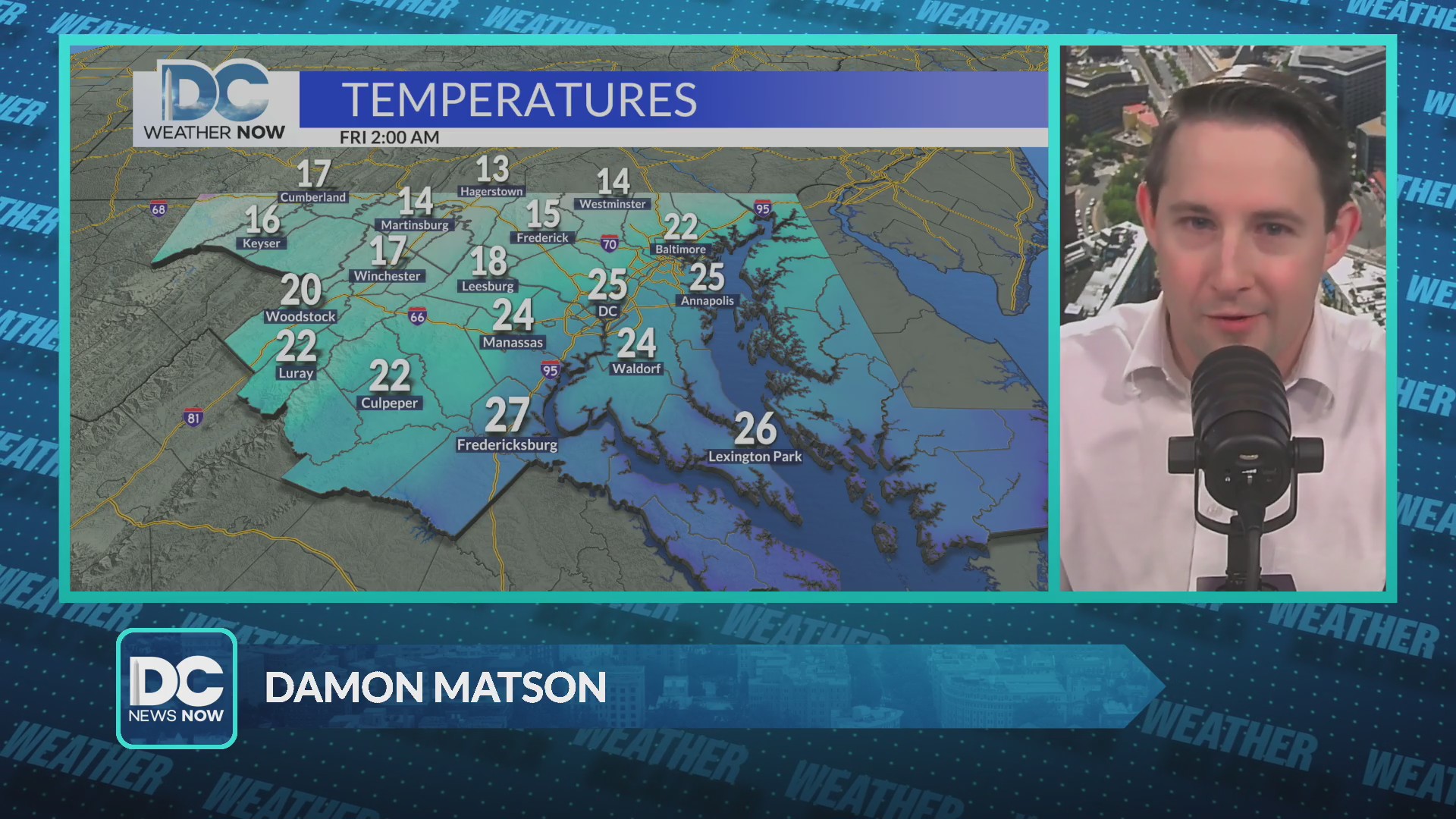 Quiet and chilly, light snow likely Friday – DC News Now | DC, Virginia ...