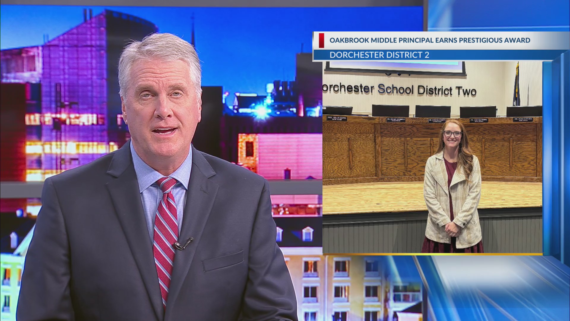 Oakbrook Middle School principal earns prestigious award – WCBD News 2