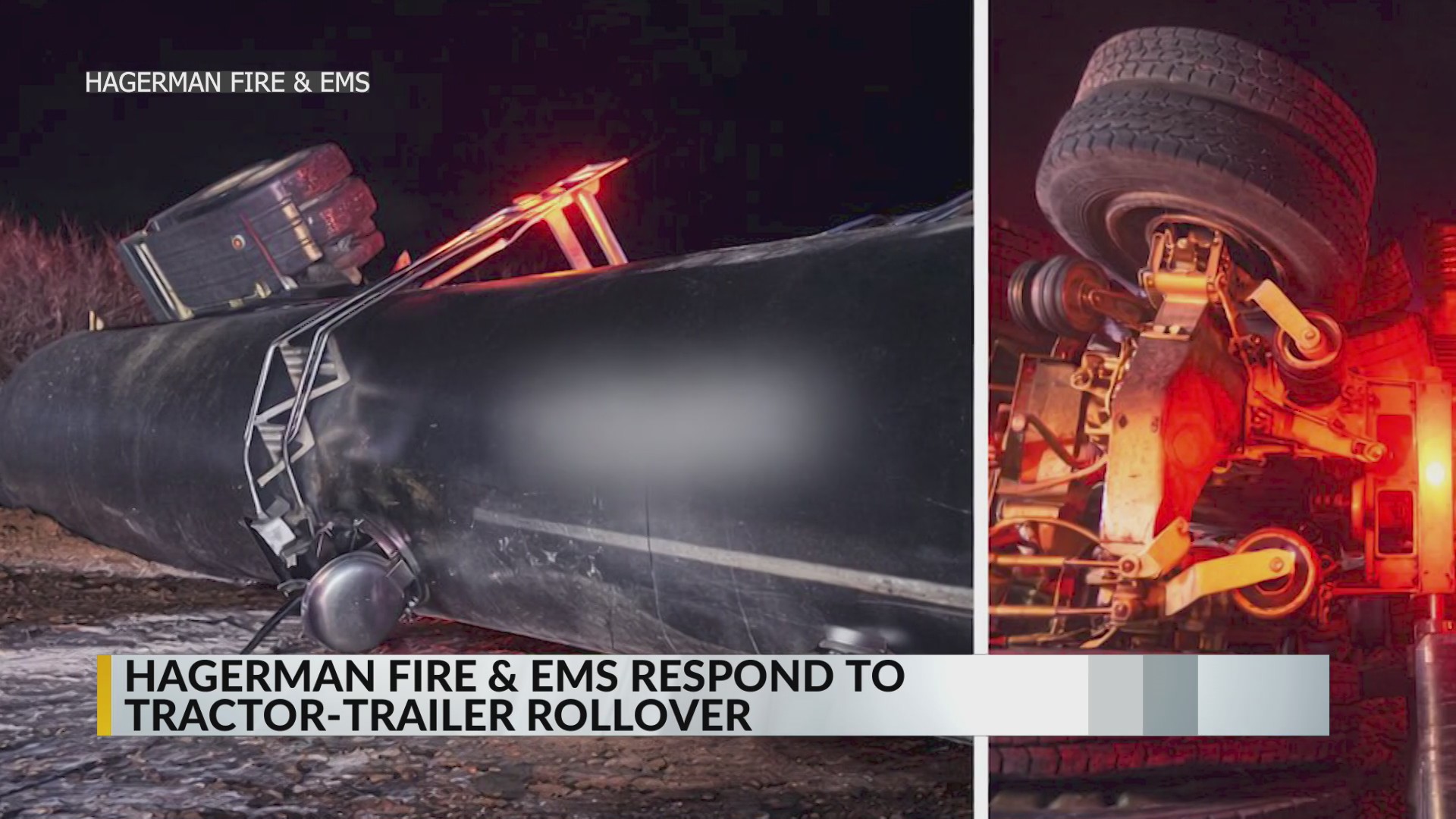 Hagerman crews respond to rolled over milk trailer outside of town ...
