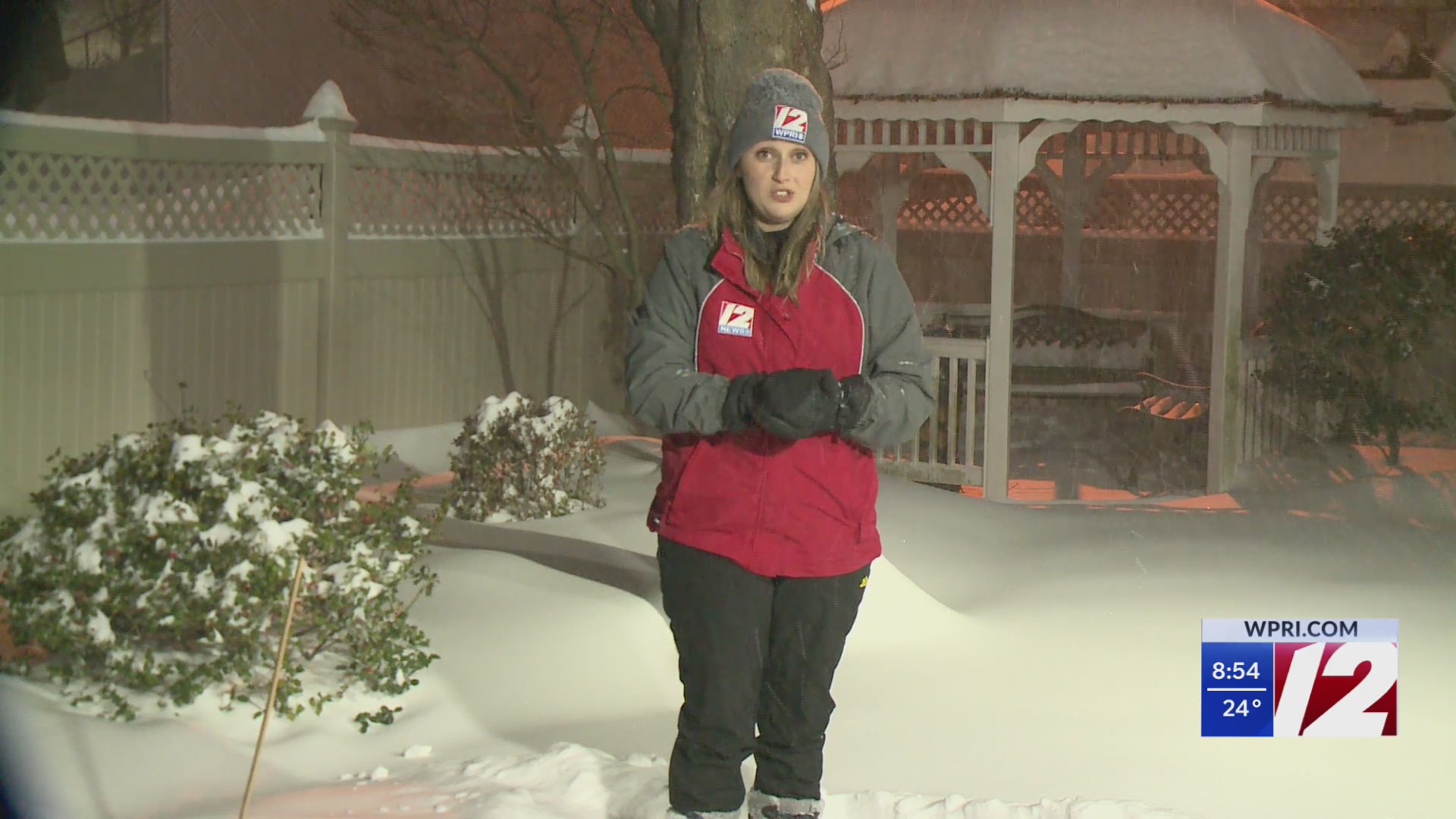 Catie McNeil Wx Yard Hit 8:30 PM 1/25/26 – WPRI.com