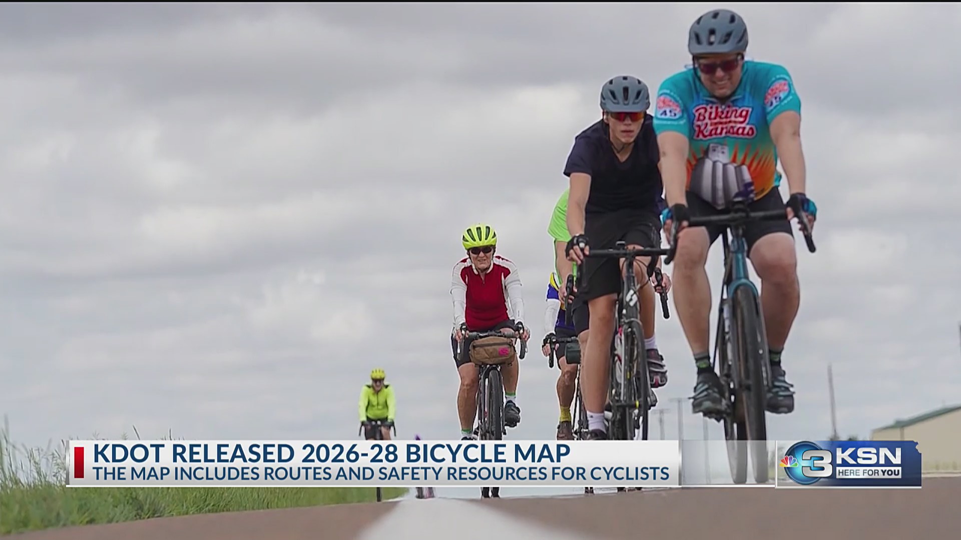 KDOT unveils updated state bicycle map – KSN-TV