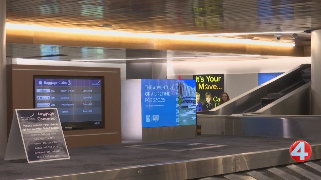 Flights delayed, canceled by winds and snow – News 4 Buffalo