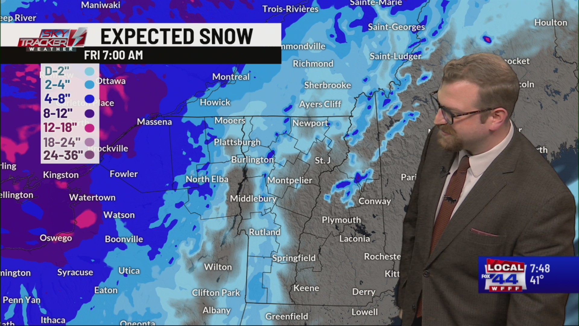 Expected Snowfall: Heaviest in NY through Thursday – ABC22 & FOX44