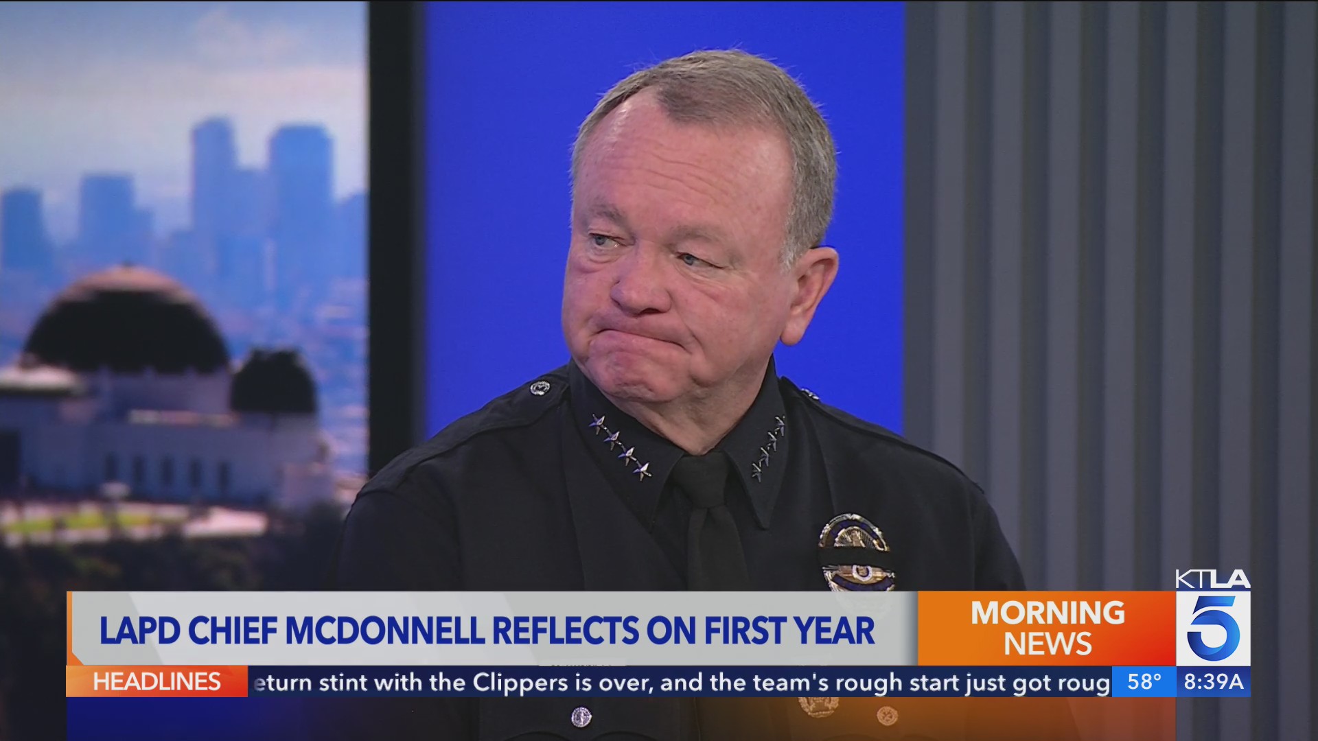 LAPD Chief McDonnell reflects on first year – KTLA