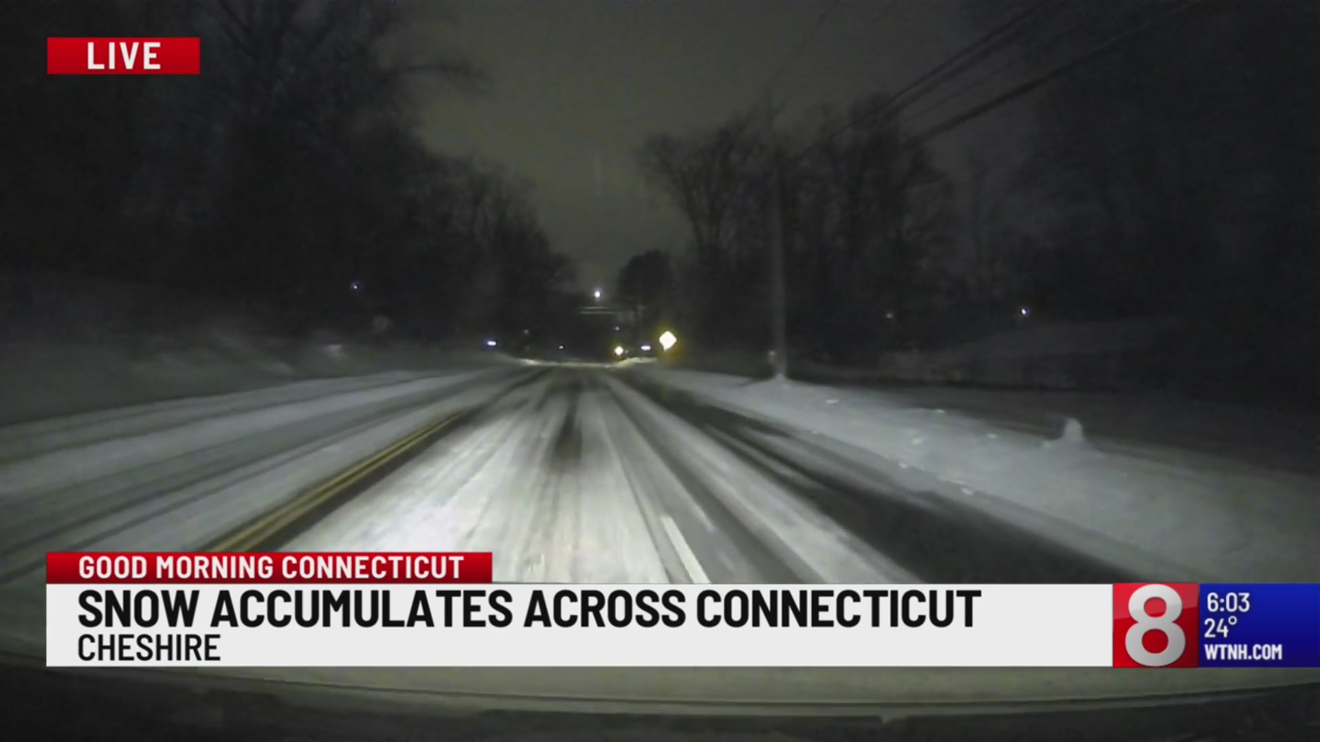 Early morning look at accumulations across Connecticut – WTNH.com