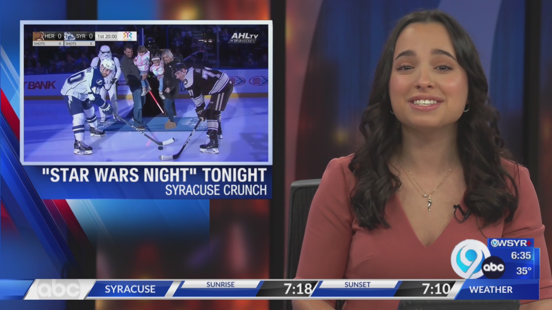 TMN Saturday– Syracuse Crunch Star Wars Night – WSYR