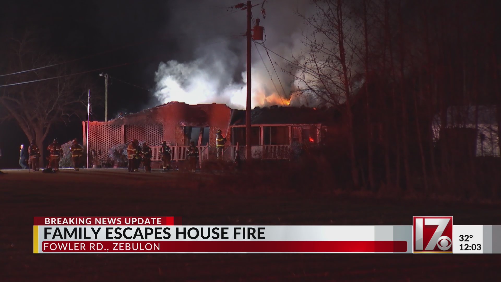 Family escapes Zebulon house fire – CBS17.com