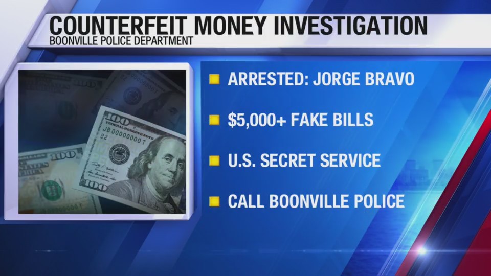Boonville Police, Secret Service counterfeit probe continues after ...