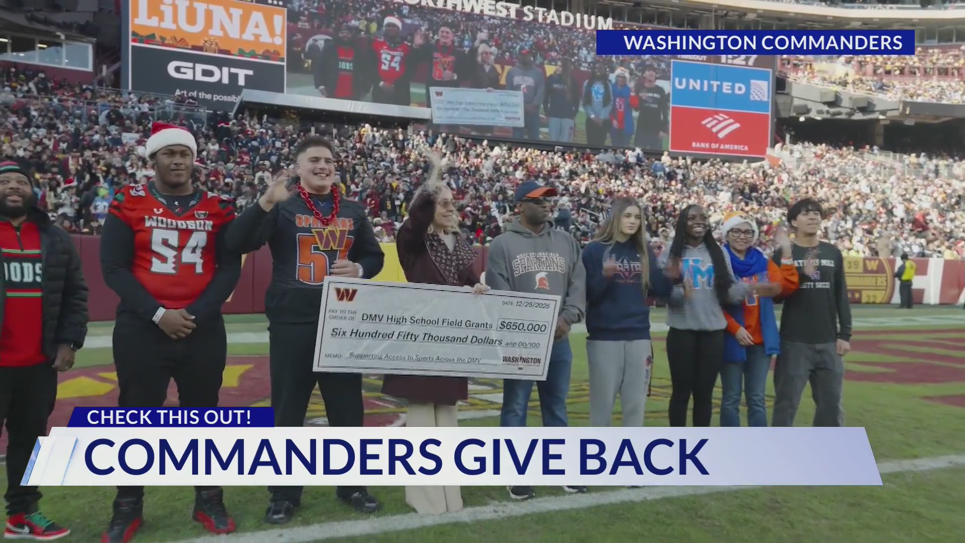 Washington Commanders, NFL Foundation awards $650K to three DMV high ...