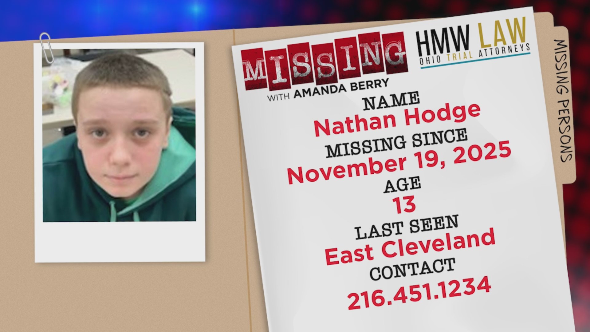 Missing: Nathan Hodge – Fox 8 Cleveland WJW