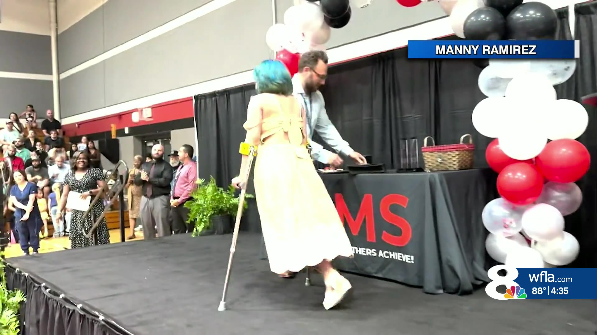 14-year-old girl who survived leg tumor graduate’s middle school – WFLA