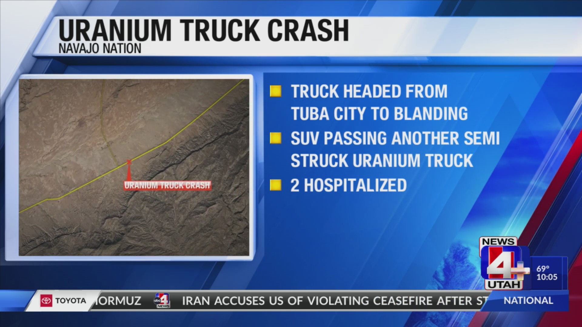 Two hospitalized after crash involving uranium transport vehicle – ABC4 ...