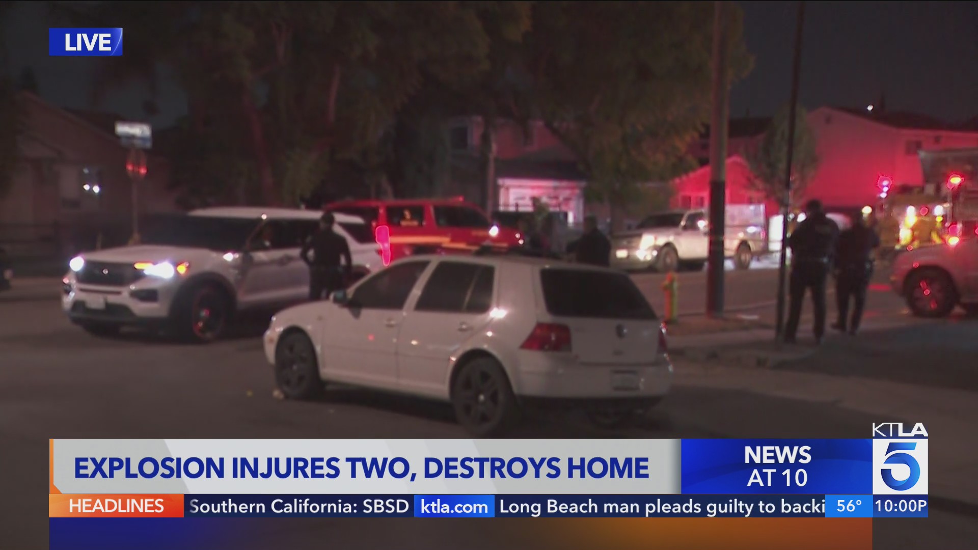 Explosion injures 2 at Bell Gardens home – KTLA