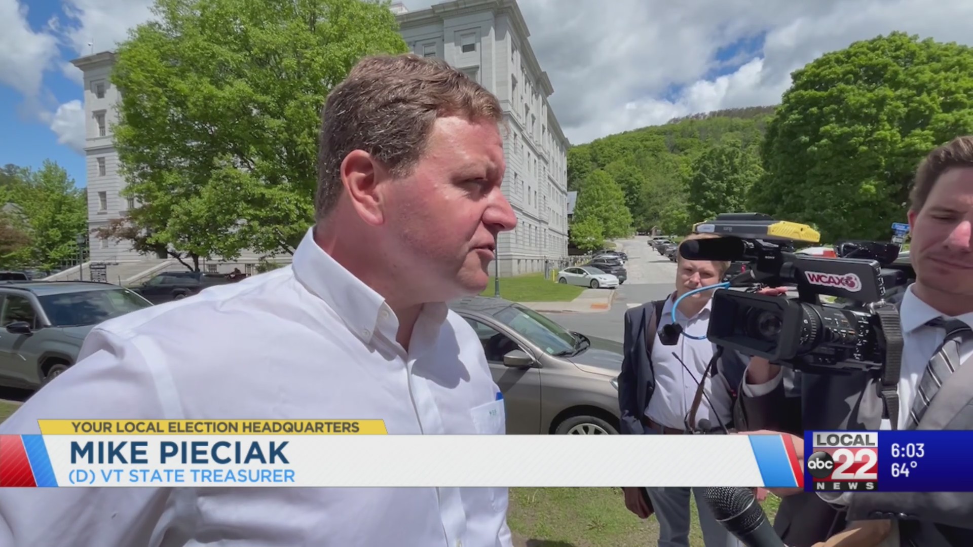 Mike Pieciak running for re-election as Vt. Treasurer – ABC22 & FOX44