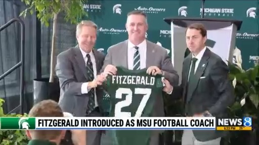 Fitzgerald introduced as MSU football coach – WFLA