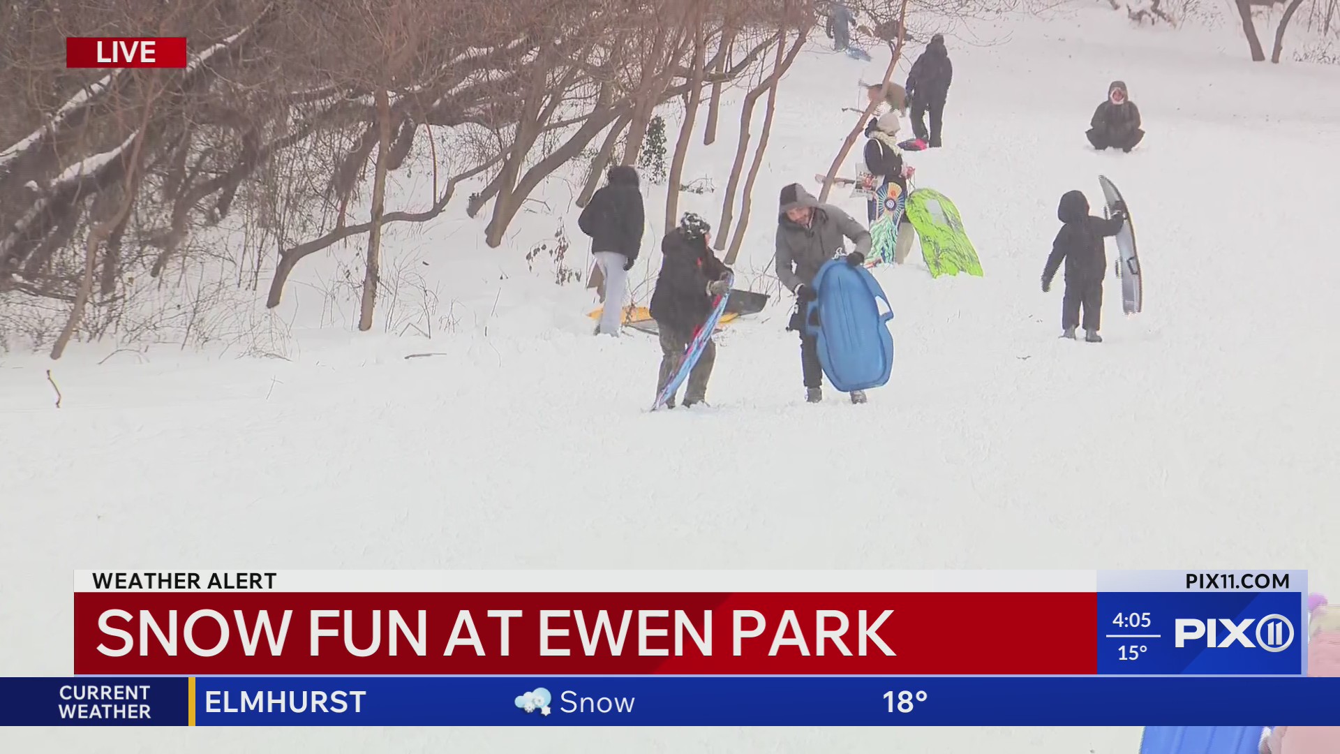PIX11’s Geovani Dias goes sledding – PIX11