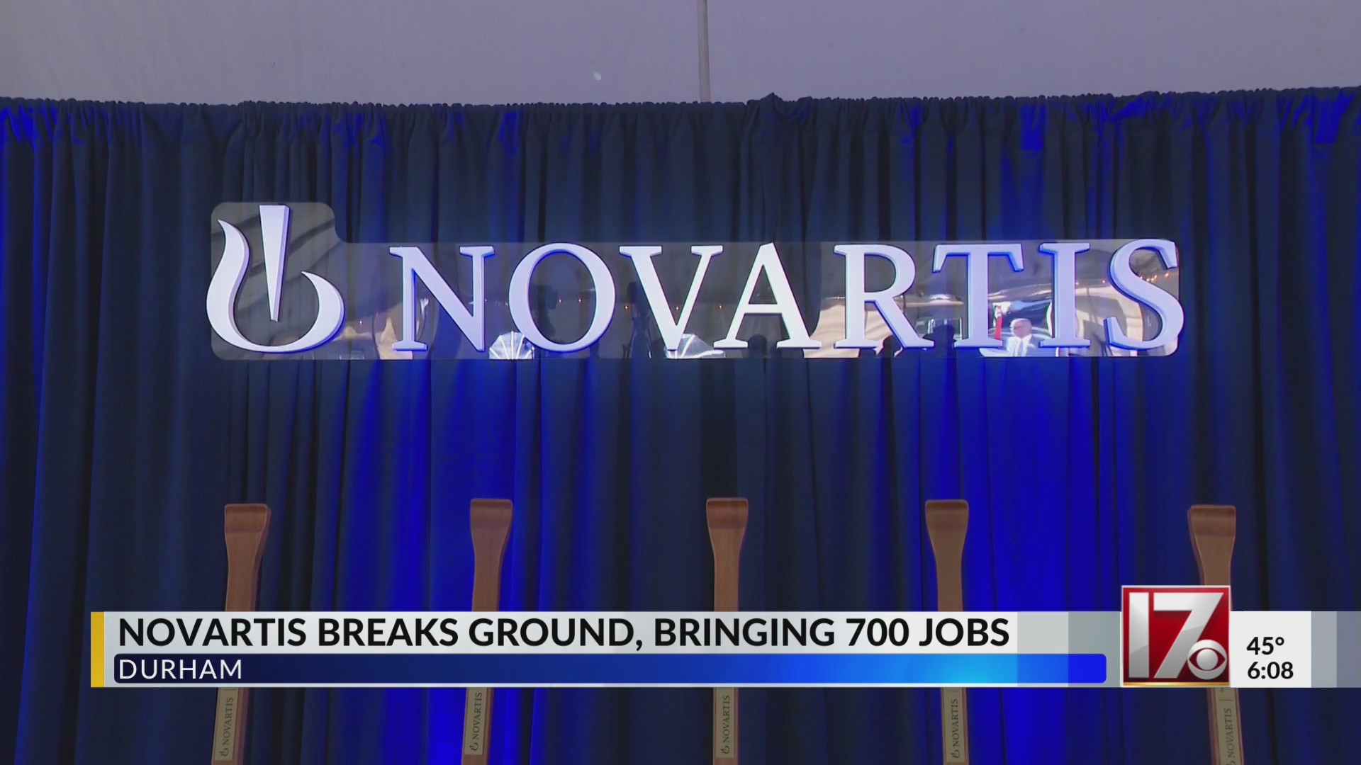 Novartis breaks ground in Durham, bringing 700 jobs – CBS17.com