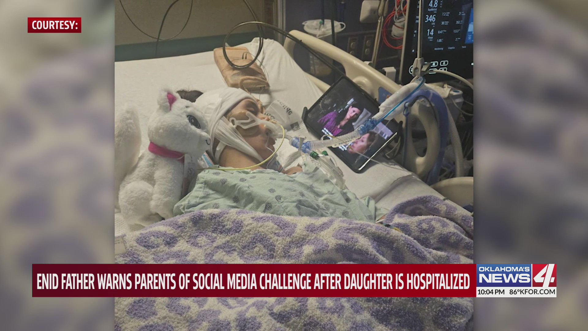 Enid father warns parents of social media challenge after daughter is ...