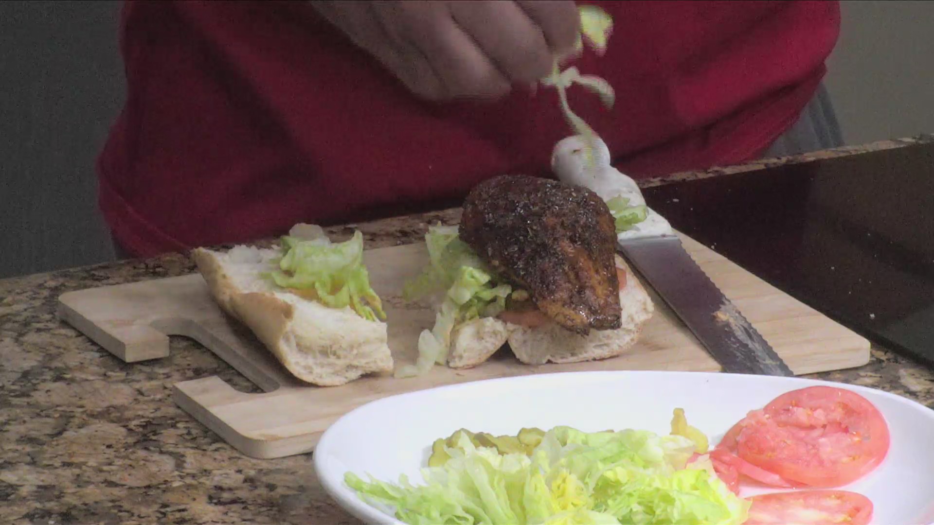 Today in Amarillo :Chef Ron prepares a Blackened Redfish Poboy – KAMR ...