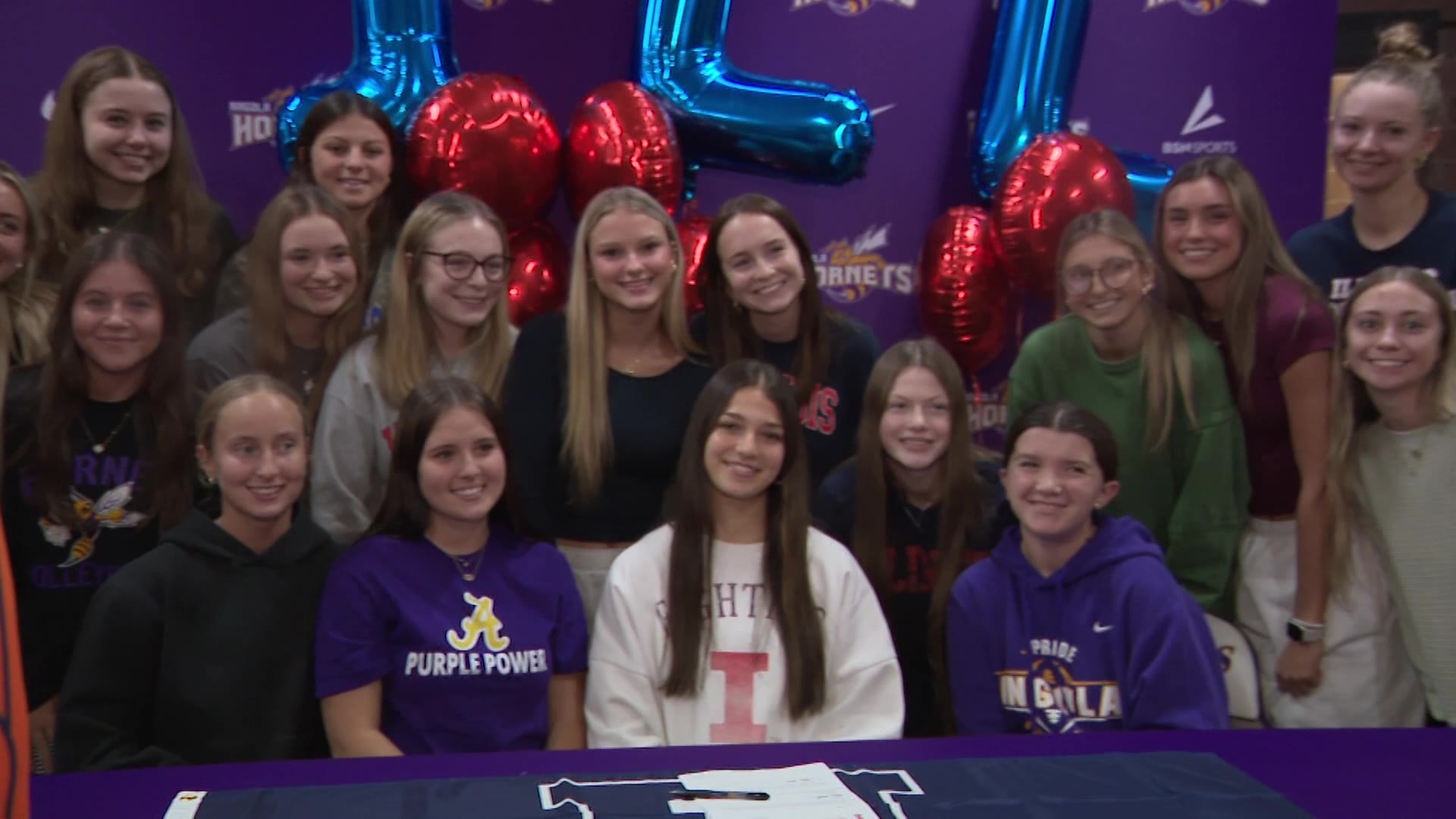 Angola’s Maya Harris, Bailey Lanoue, and Emily Golliff sign for college ...