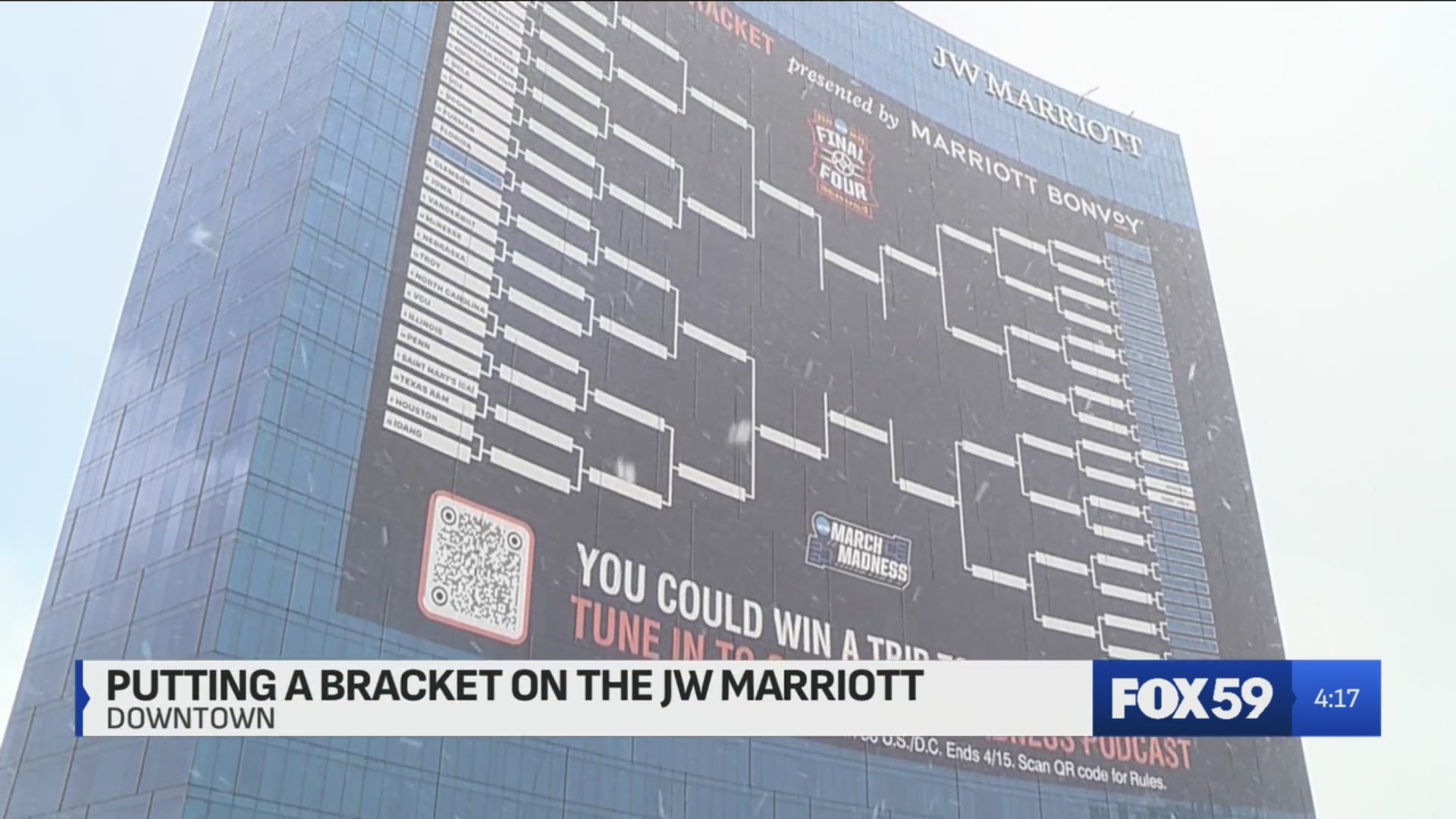 2026 JW Marriott March Madness bracket the size of 12 basketball courts ...