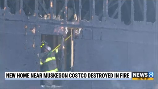Newly built-home near Muskegon Costco destroyed in fire – WOODTV.com