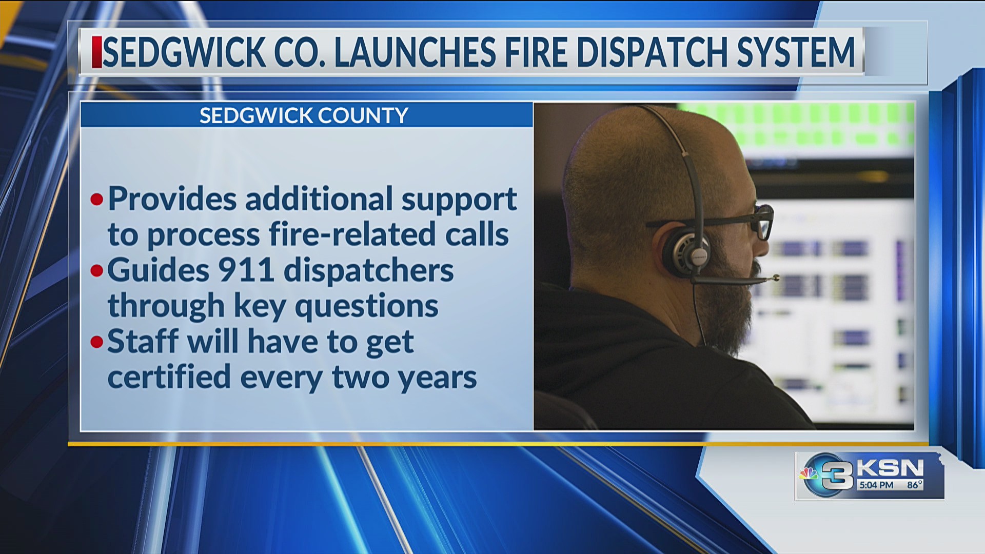 Sedgwick County rolls out upgraded fire response dispatch system – KSN-TV