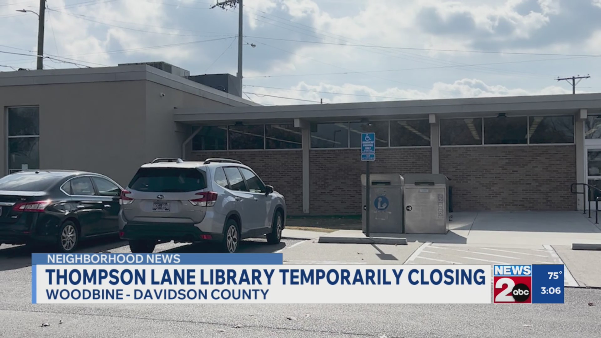 Thompson Lane Library temporarily closing – WKRN News 2