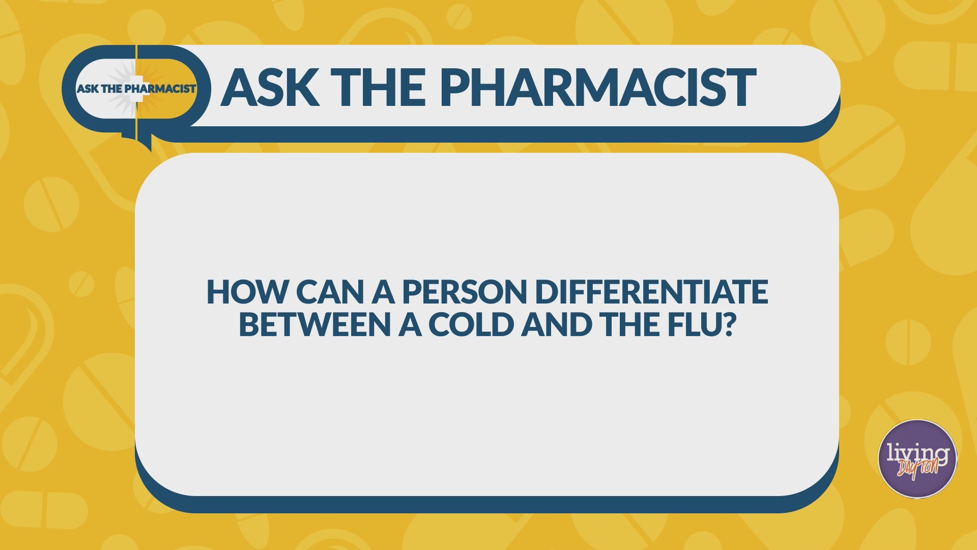 Ask the Pharmacist: Cold? Flu? How to tell the difference – WDTN.com