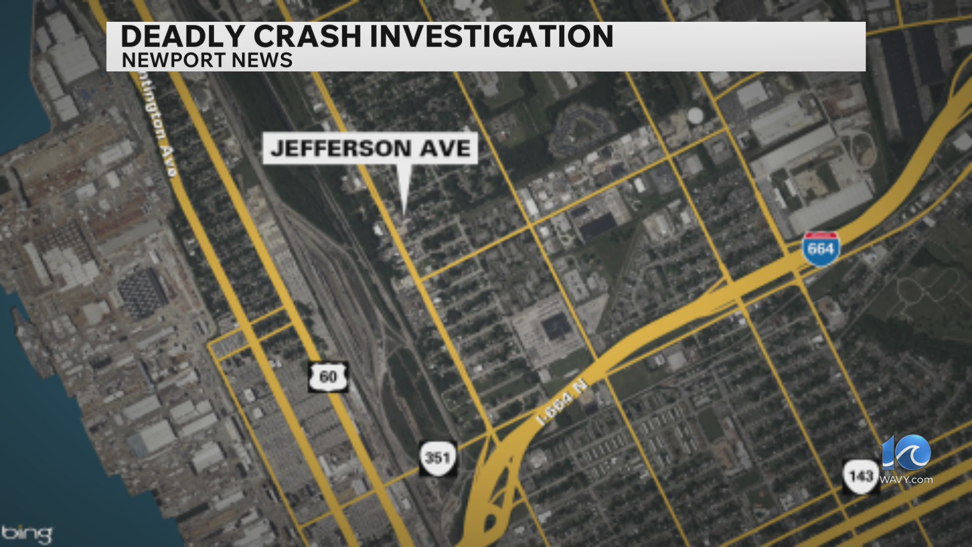 Man dead after hitting a tree, light pole on Jefferson Ave – WAVY.com