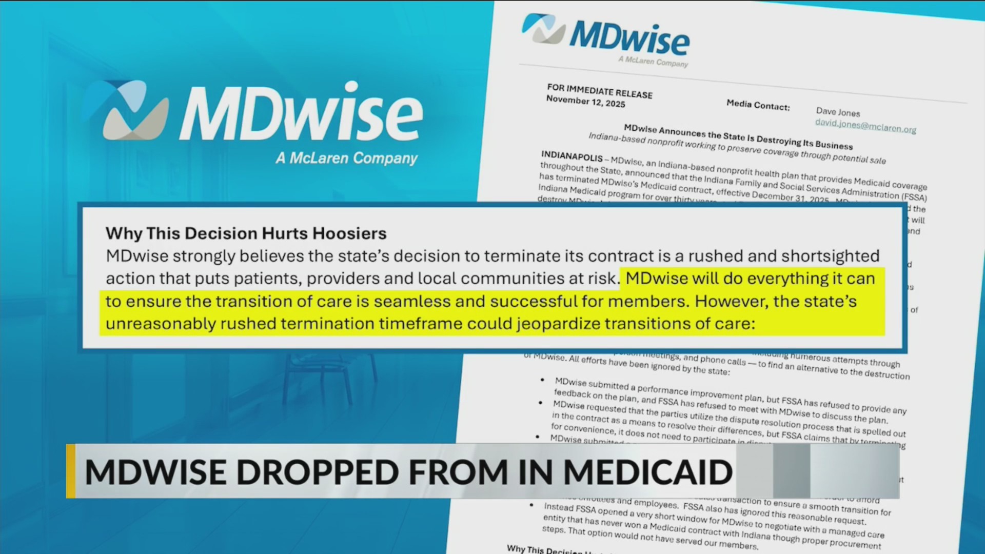 MDwise says Indiana’s decision to terminate contract will lead to ...